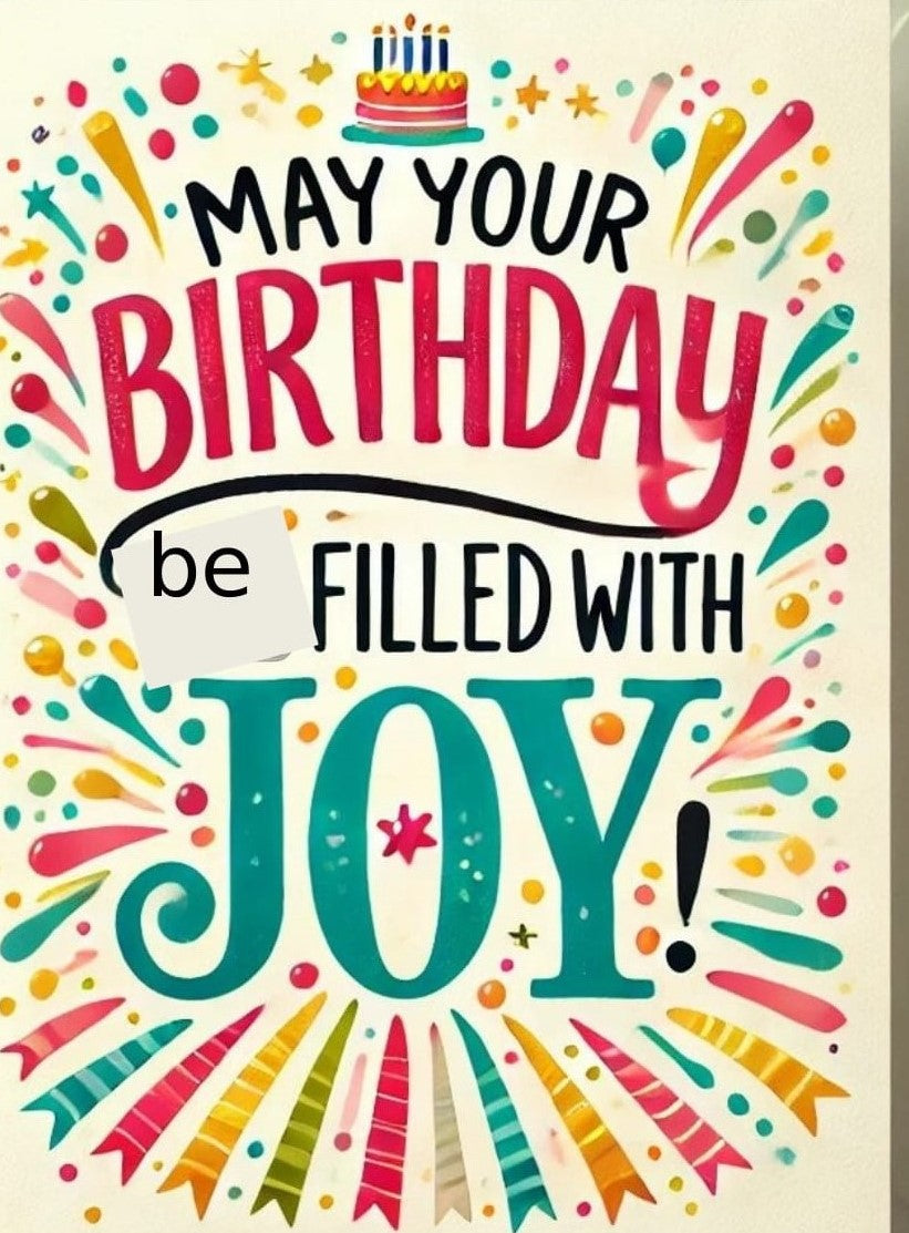 Birthday Joy – All Things Dotty