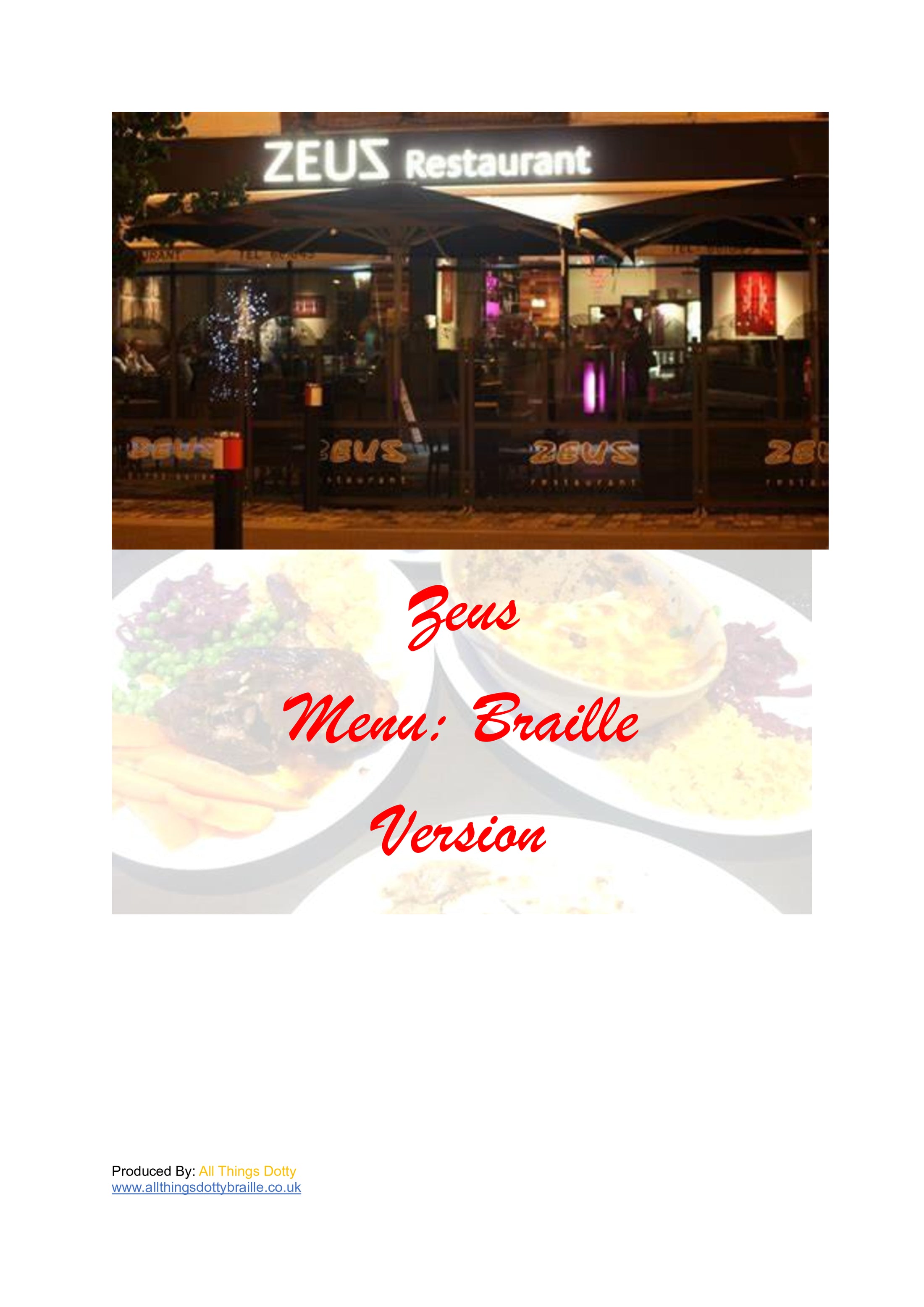 Empower Your Customous with BRAILLE AND LARGE PRINT MENUS! – All Things Dotty